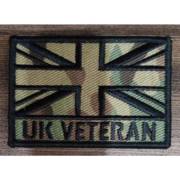 BRITISH ARMY UK VETERAN MTP MULTICAM VELCRO REVERSE UNION PATCH BADGE ...